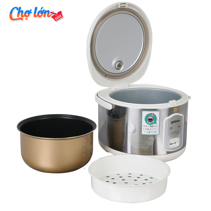 Nồi Cơm Điện Nắp Gài Goldsun 1,8 Lít ARC-G181XD | Chợ Lớn JSC